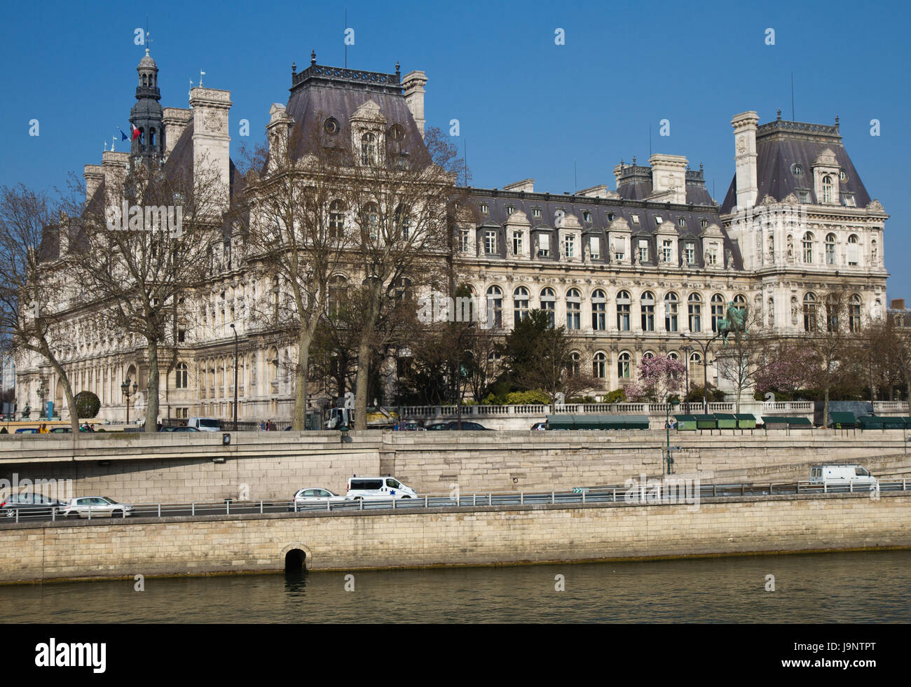 hall, city, town, europe, paris, town hall, style of construction Stock ...