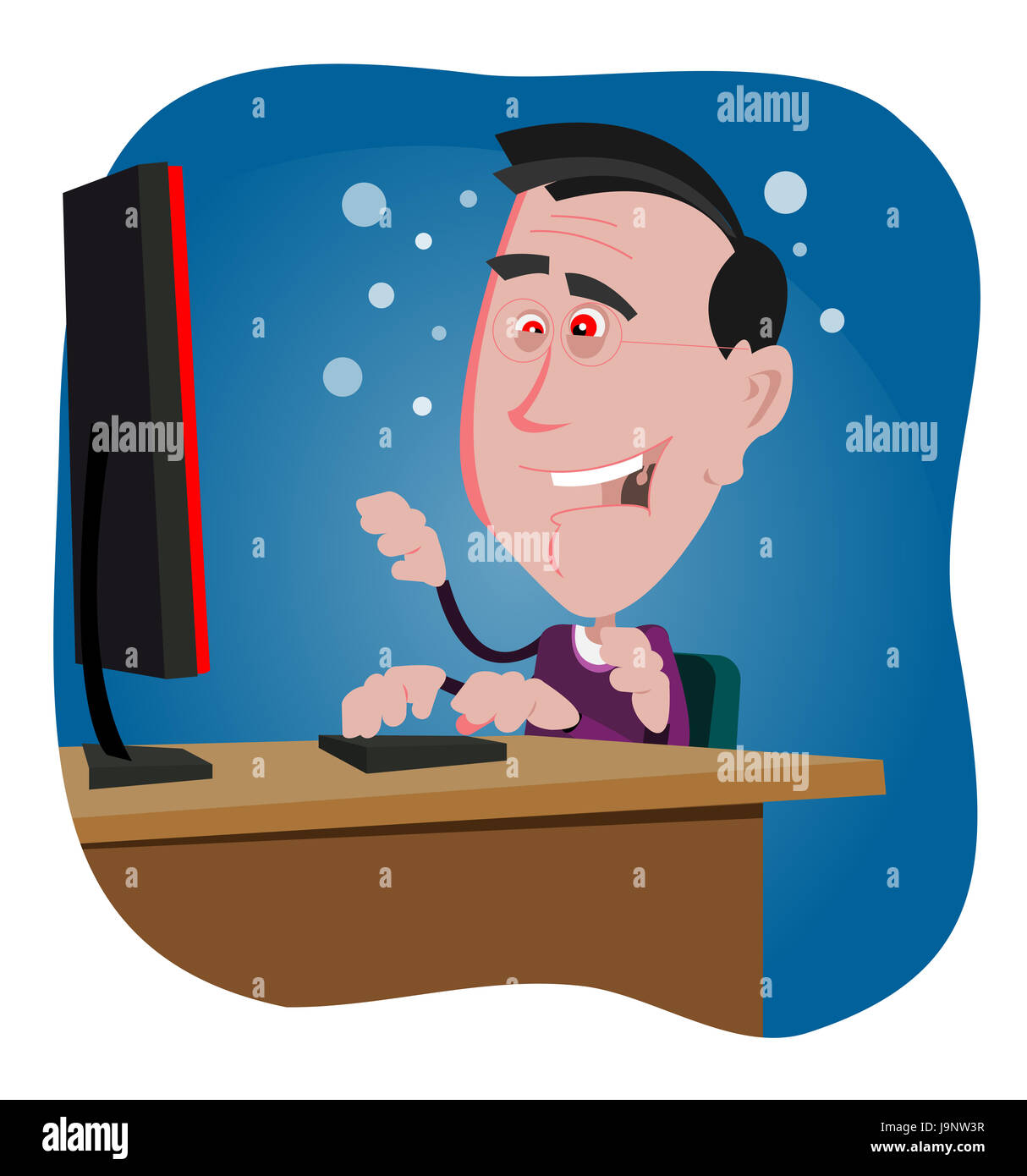 Man playing keyboard Cut Out Stock Images & Pictures - Alamy