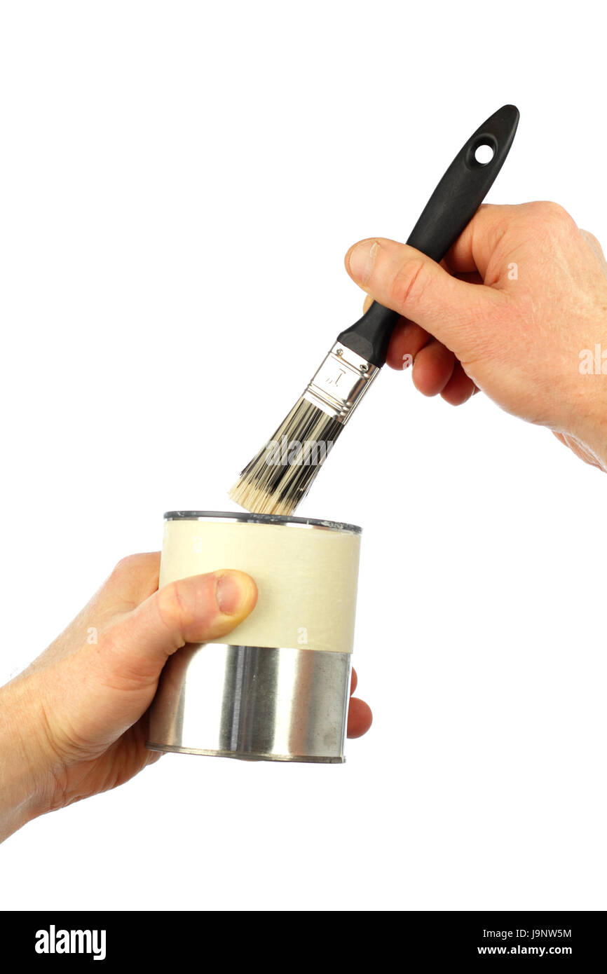 hand, colour, painting, brush, paint, can, paintbrush, brushing, humans ...