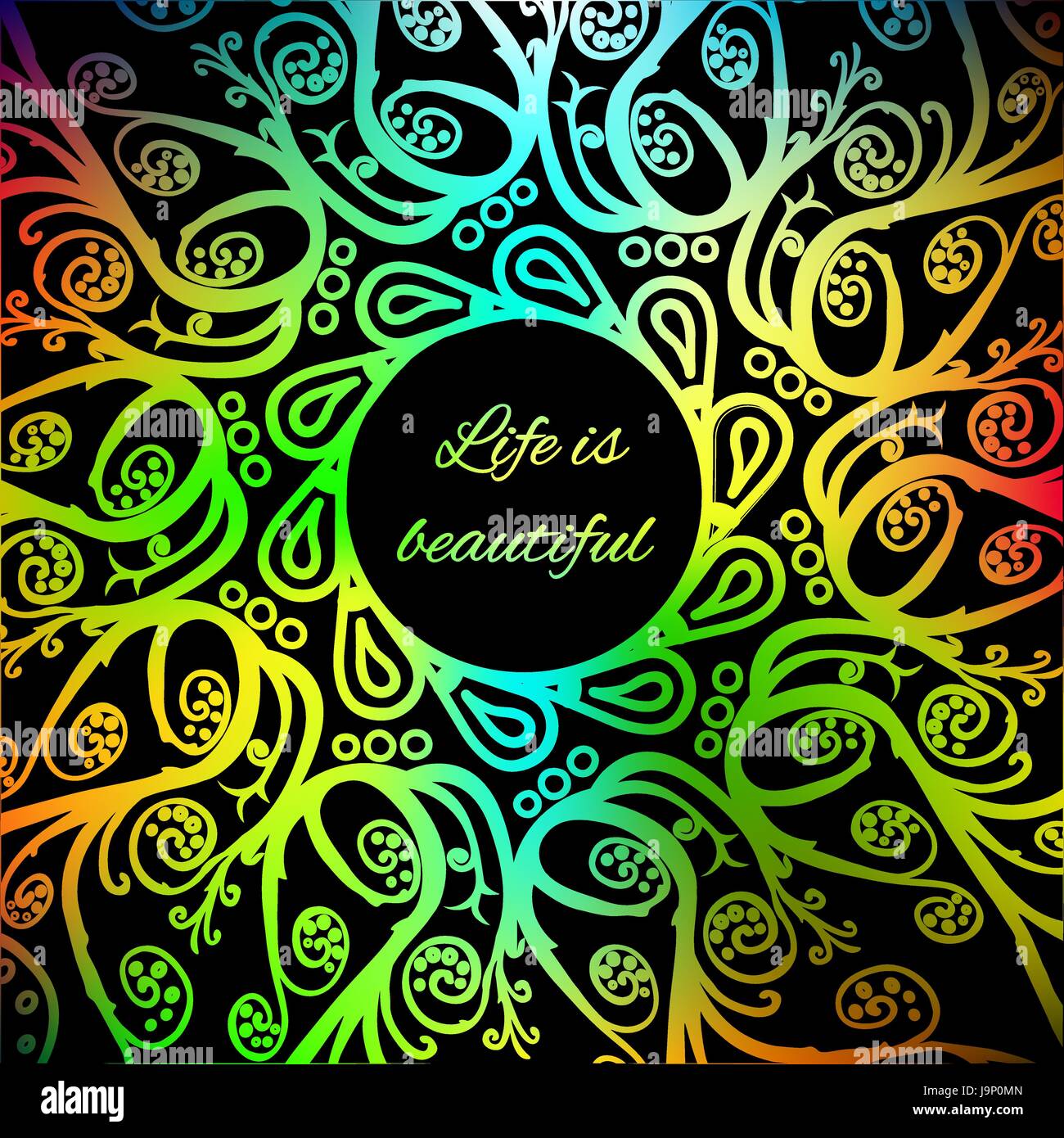 Beautiful floral card hi-res stock photography and images - Alamy