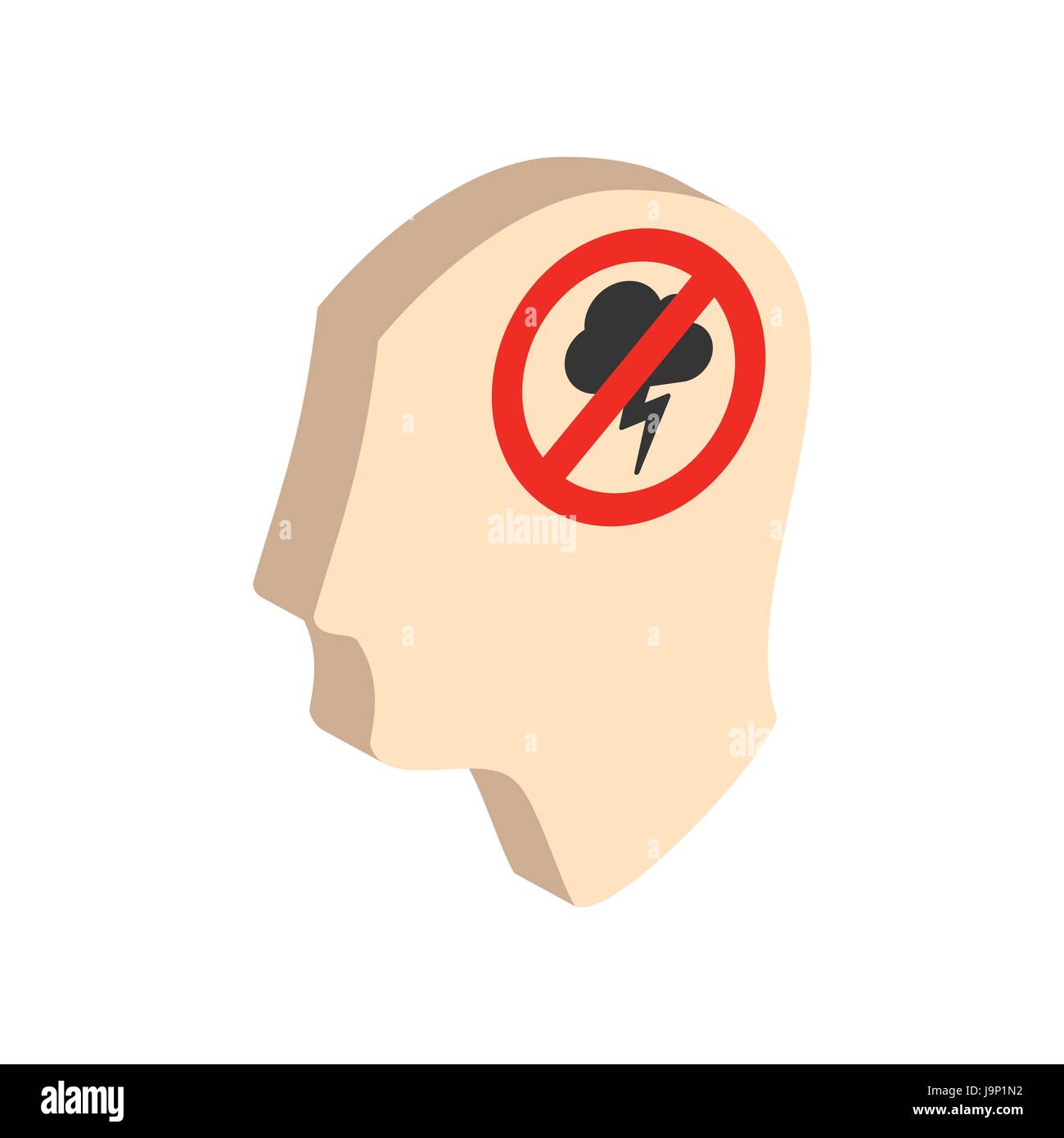 Head perspective icon Cut Out Stock Images & Pictures - Alamy