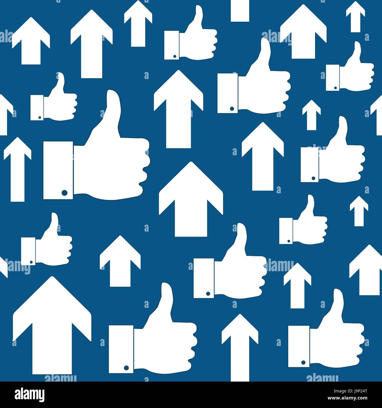 Like symbol seamless pattern. Vector Illustration Stock Vector Image ...