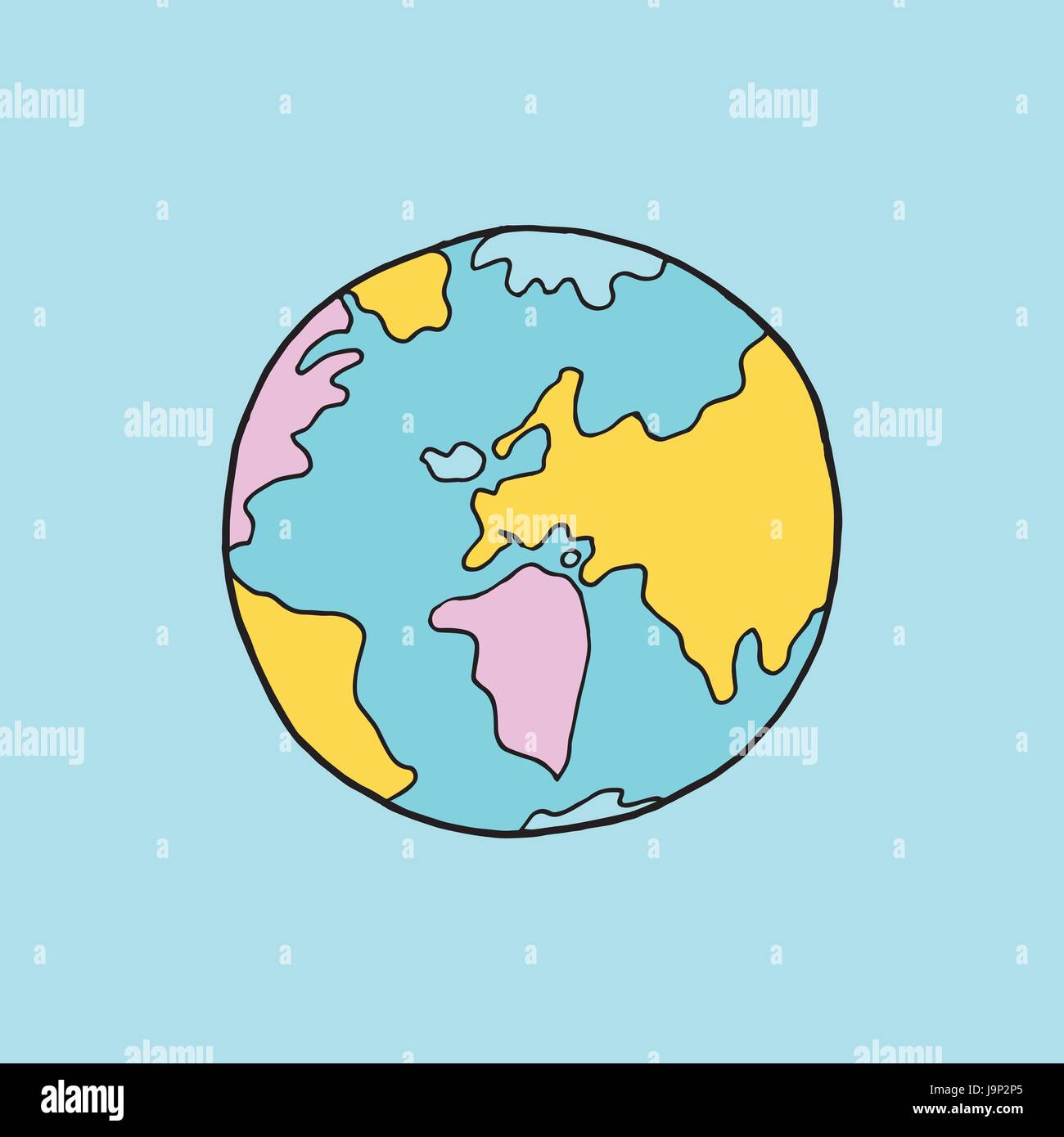 Grunge blue green earth map Stock Vector Images - Alamy