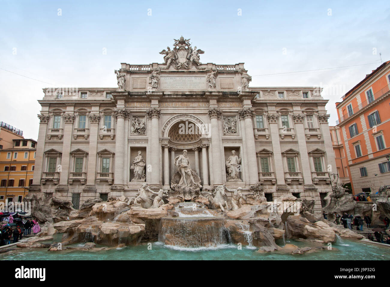 statue, Rome, roma, fountain, style of construction, architecture Stock ...