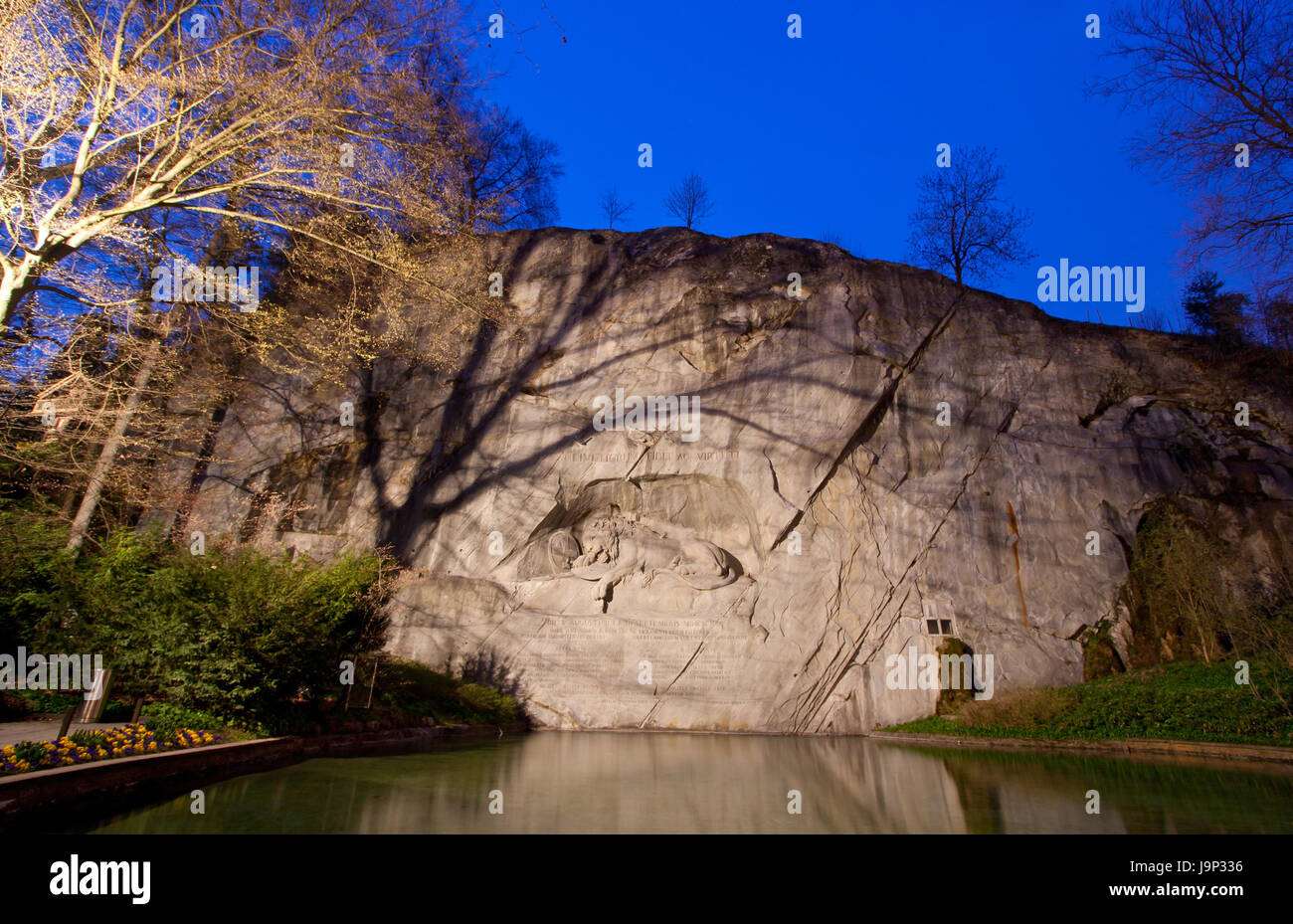 monument, statue, lion, cat, big cat, feline predator, switzerland ...