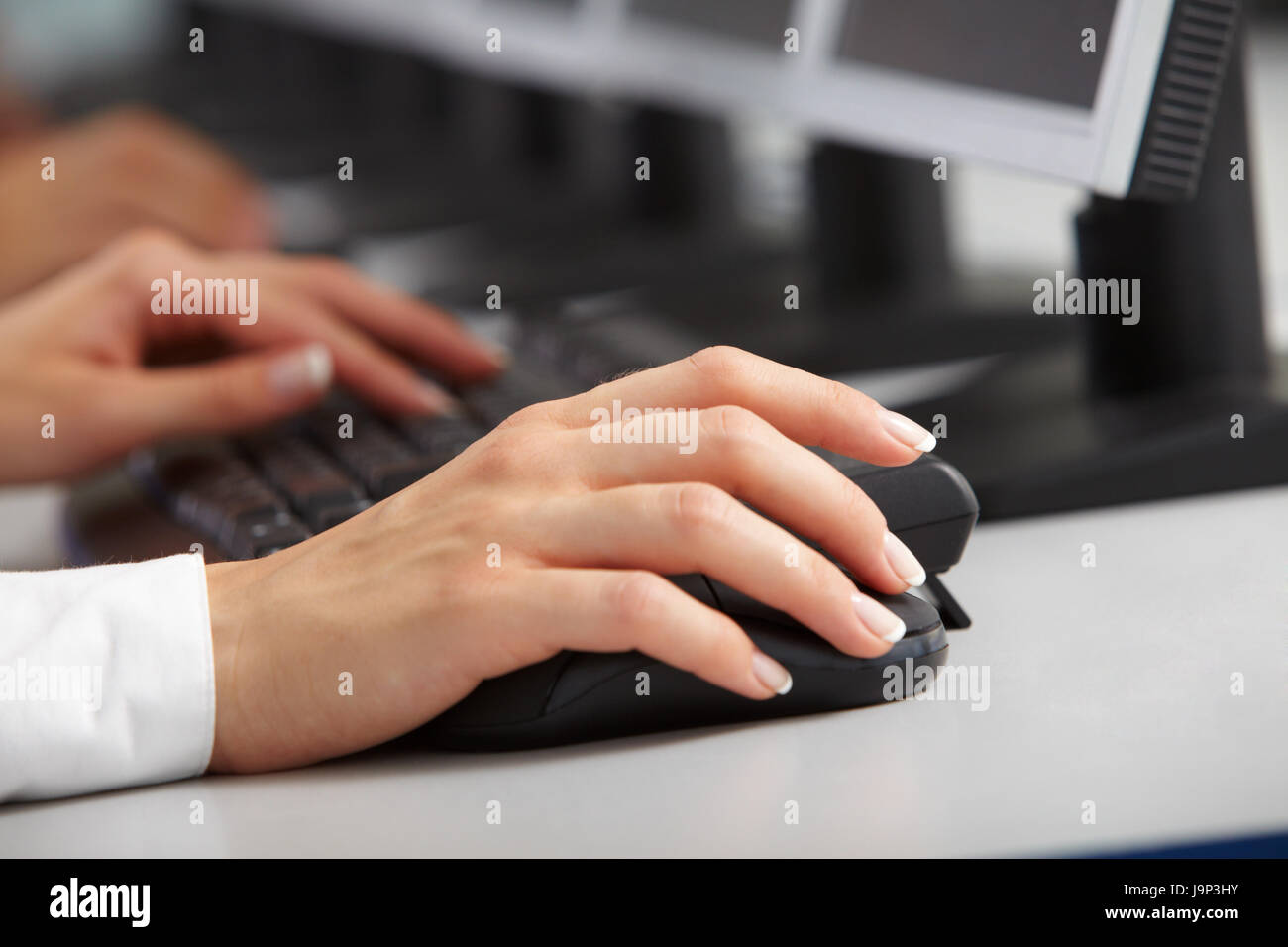 office, keyboard, PC, computers, computer, board, finger, object ...