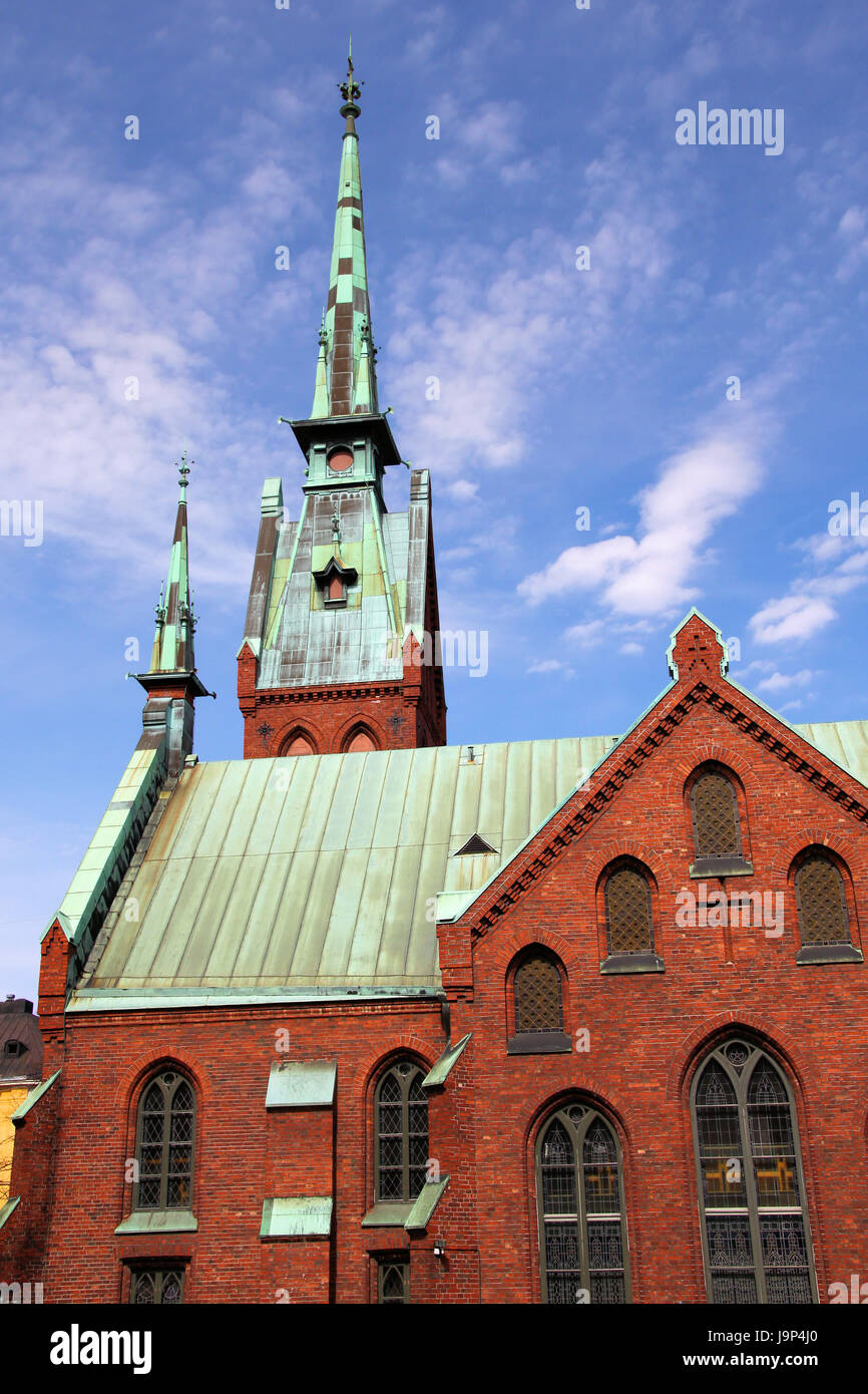 german church helsinki Stock Photo - Alamy