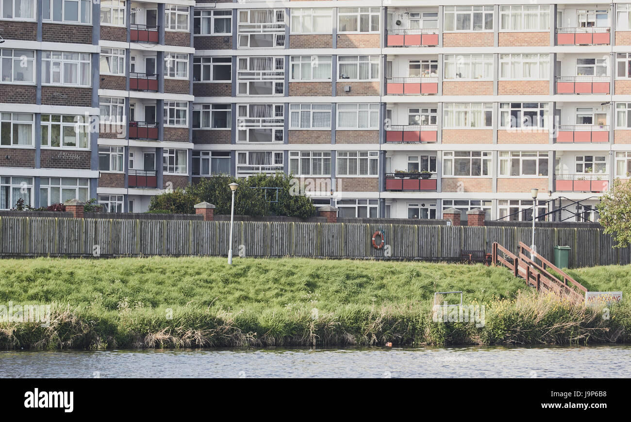 Urban housing development, Nottingham, Nottinghamshire, east Midlands ...