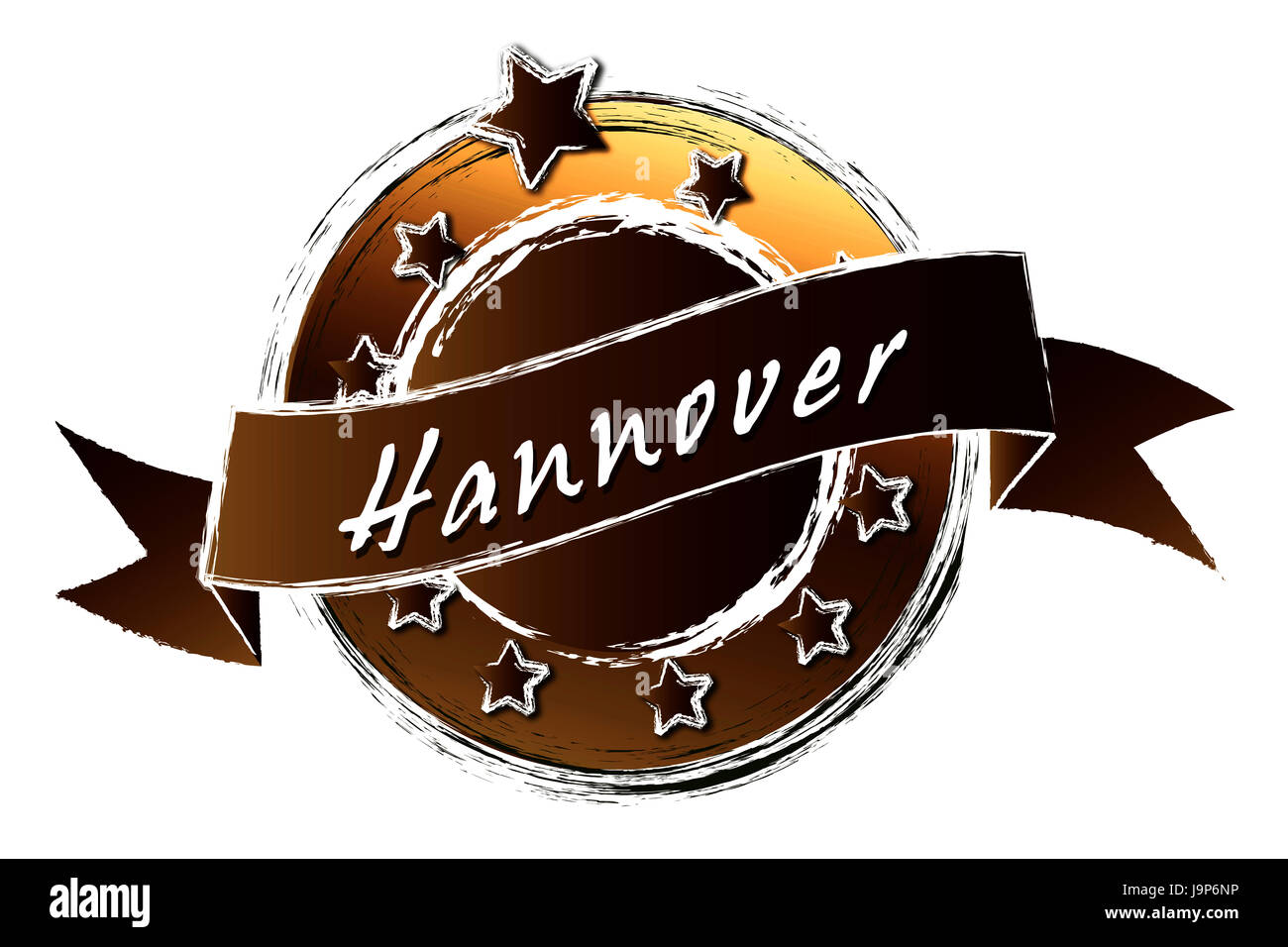 hanover, logogram, retro, chaplet, banners, royal, hanover, ornament ...