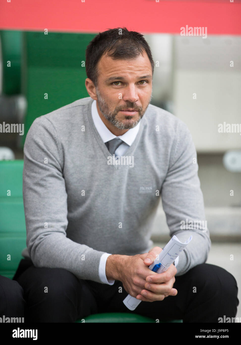 New Zealand manager Anthony Hudson during the international friendly ...