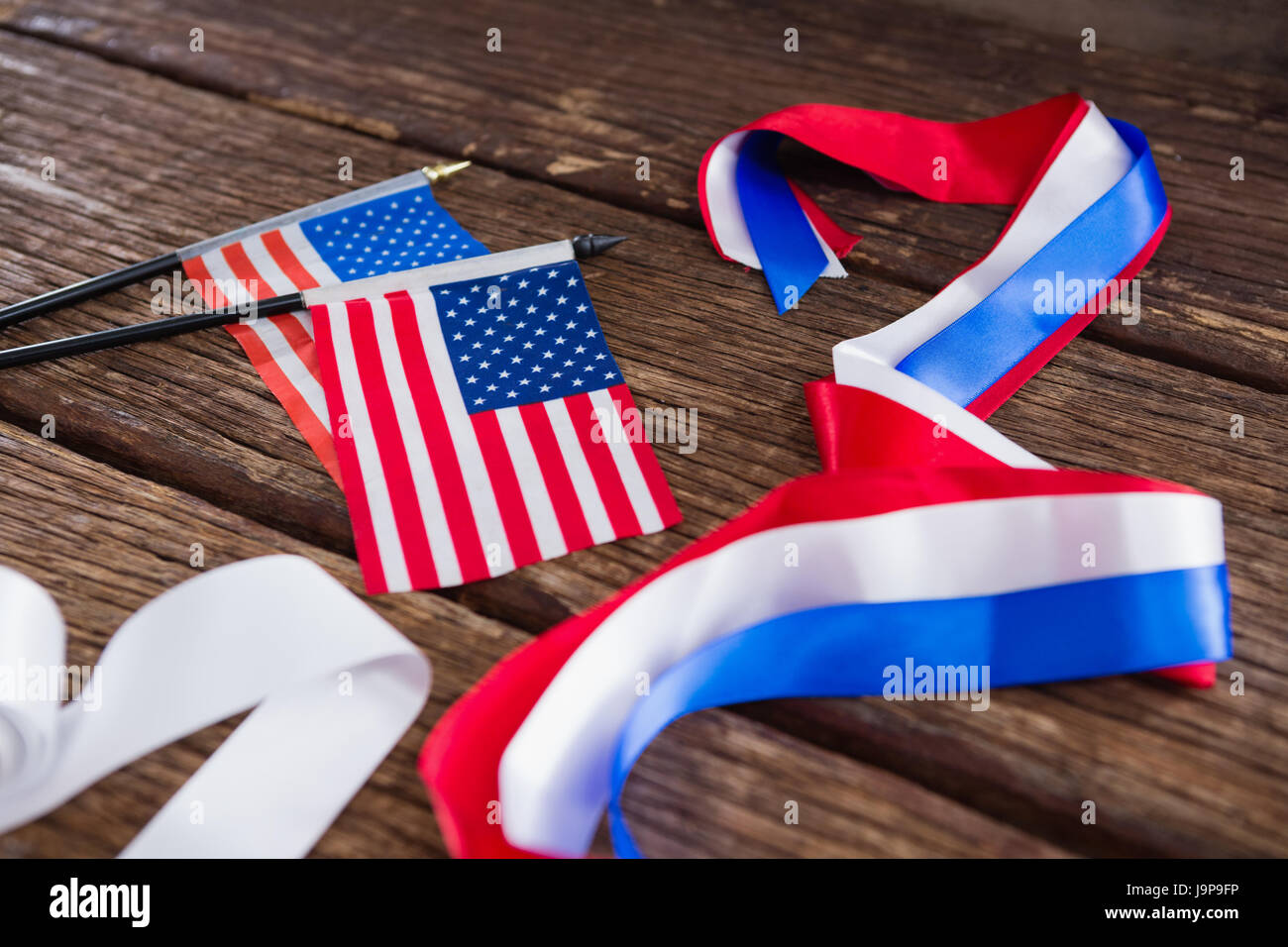Ribbons and flags hi-res stock photography and images - Alamy