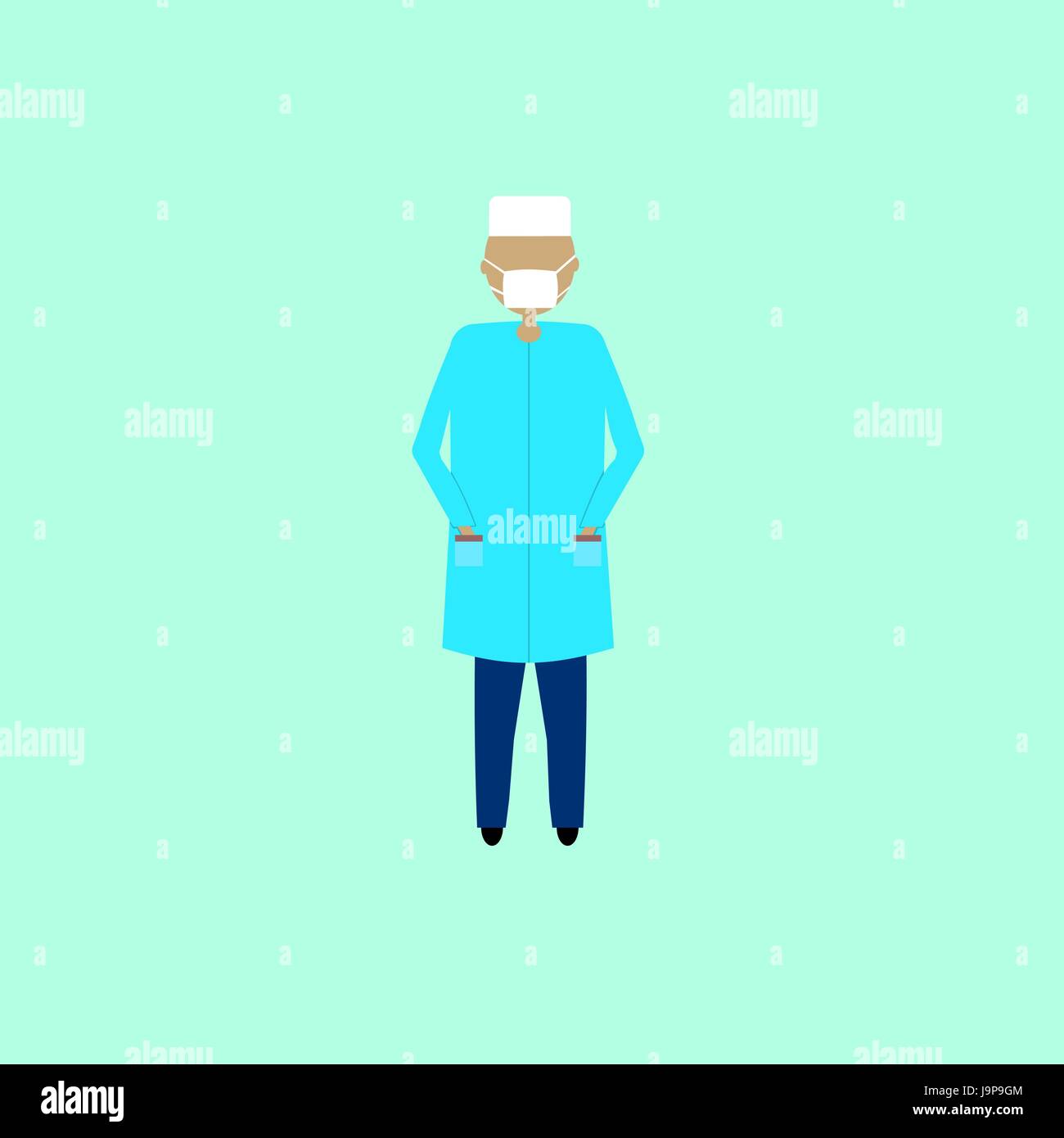 Doctor, vecto illustration in flat design Stock Vector Image & Art - Alamy