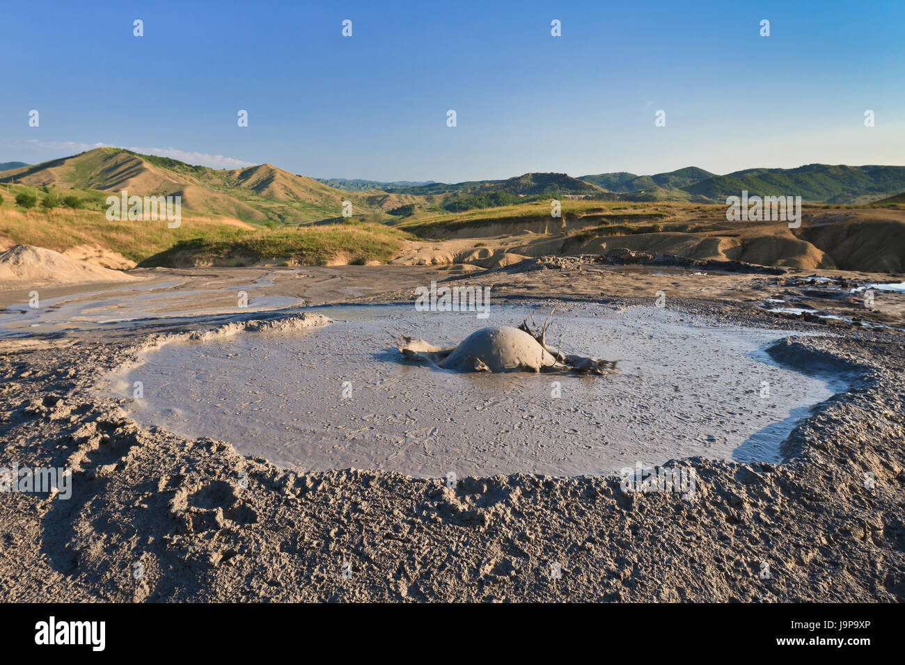 hot, mud, land, eruption, landscape, scenery, countryside, nature ...