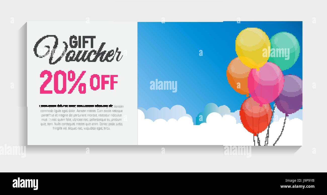 Gift Voucher Template Background. Vector Iillustration Stock Vector ...