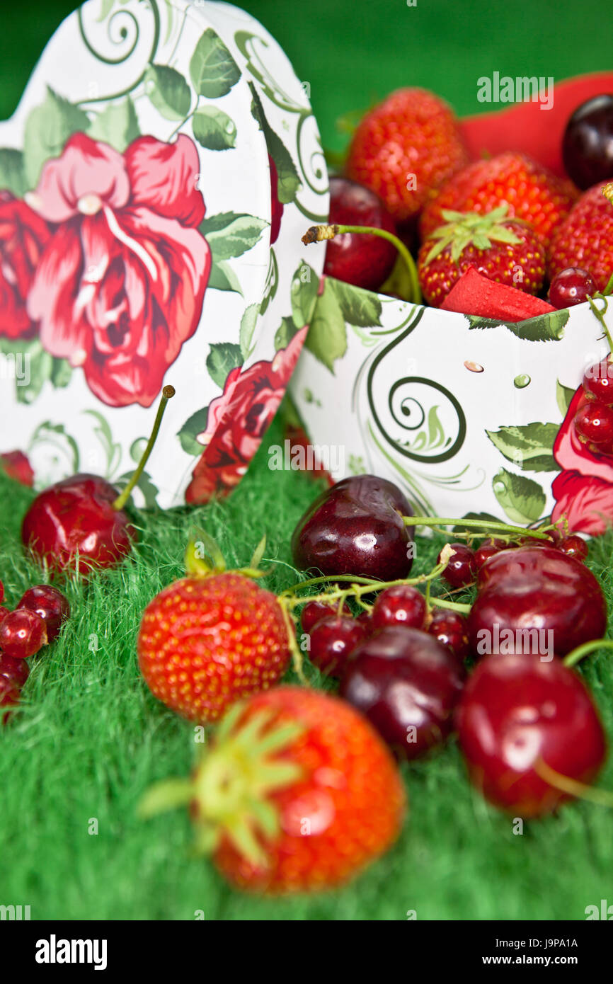 fruit for valentine's day Stock Photo - Alamy
