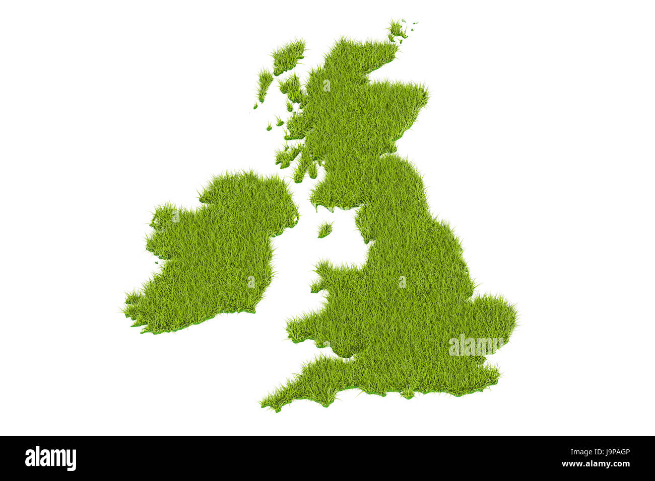 Field and cut grass and uk Cut Out Stock Images & Pictures - Alamy