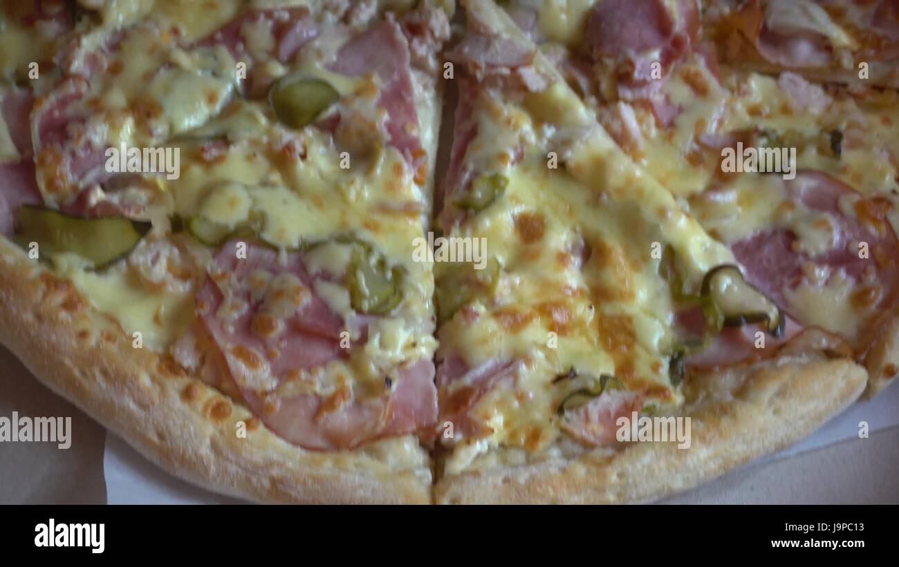 fresh,delicious pizza ,shooting at close range Stock Photo - Alamy