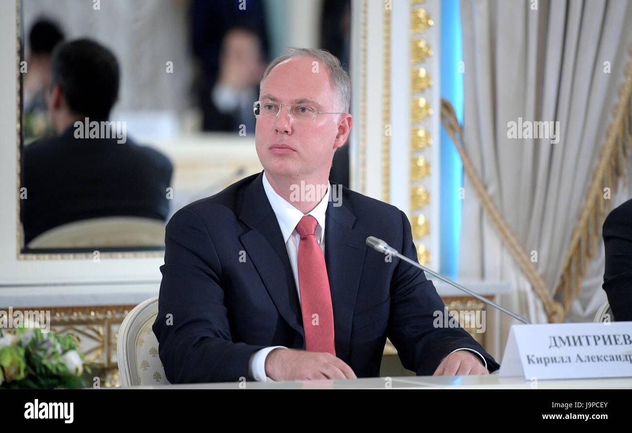 Russian Direct Investment Fund CEO Kirill Dmitriev during a meeting ...