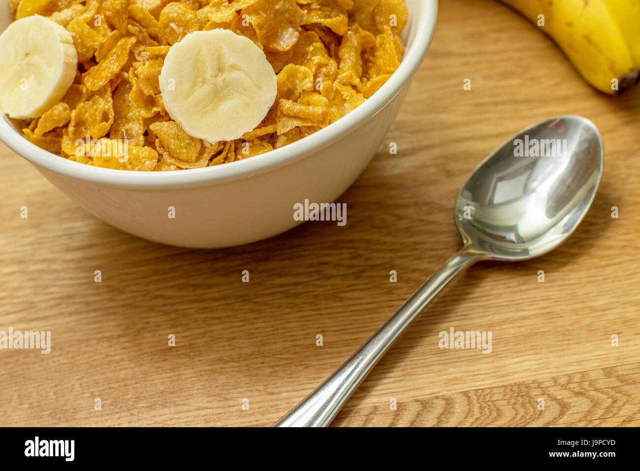 Cornflakes with banana hi-res stock photography and images - Alamy