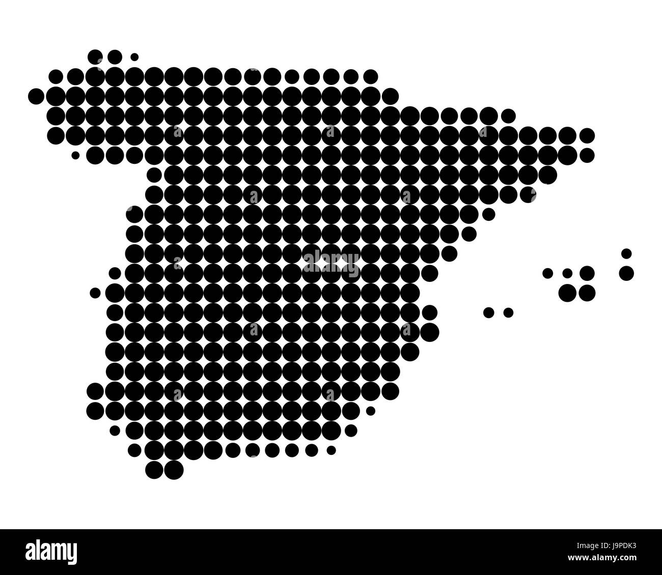 Map spain Black and White Stock Photos & Images - Alamy