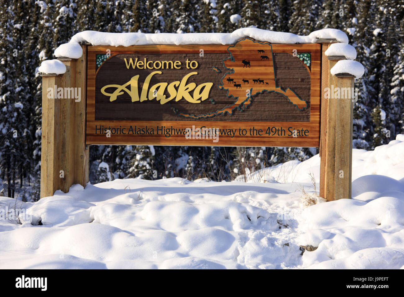 Arctic welcome sign hi-res stock photography and images - Alamy