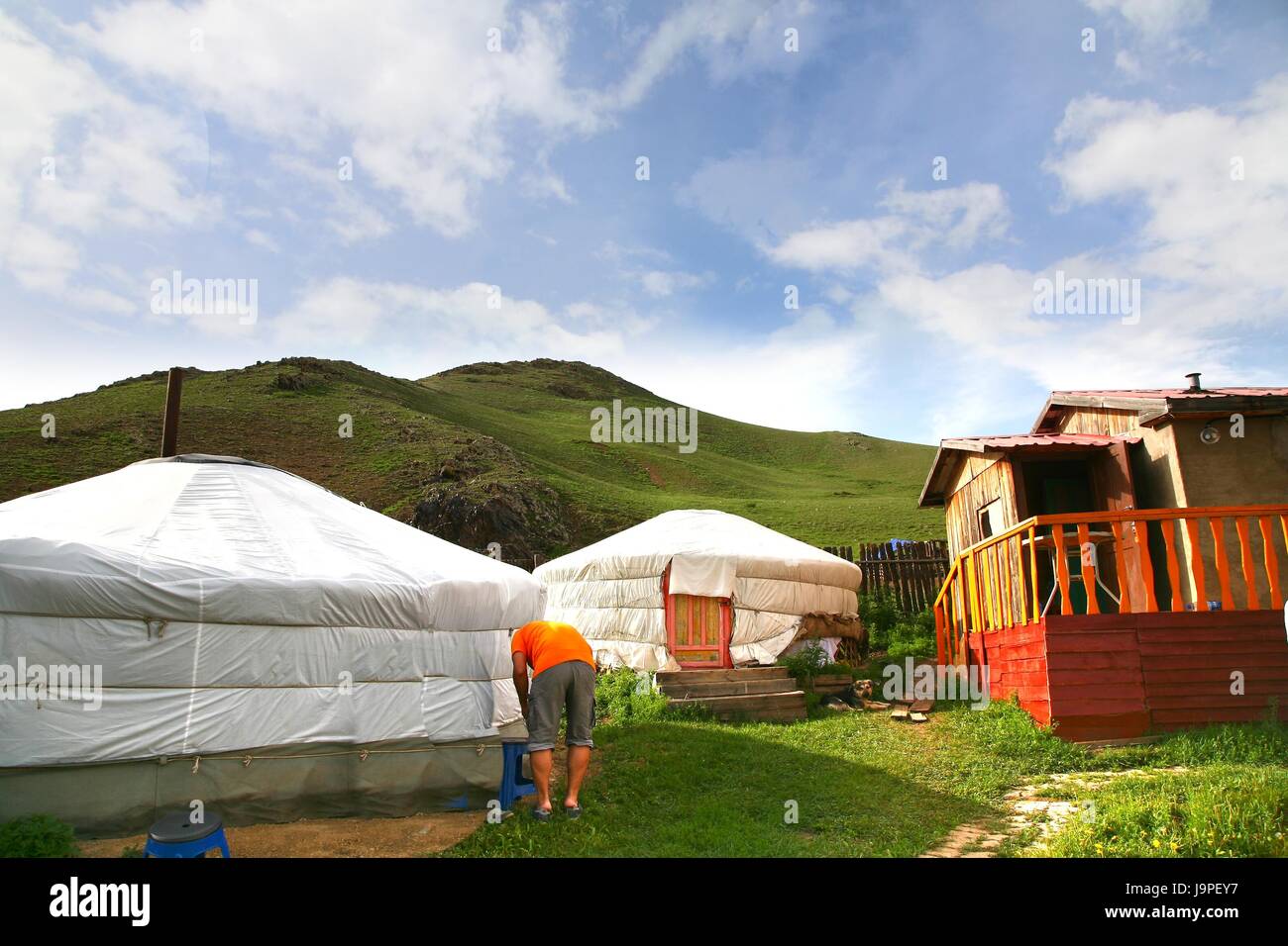 The ger camp in Gorkhi-Terelj National Park at Ulaanbaatar , Mongolia ...