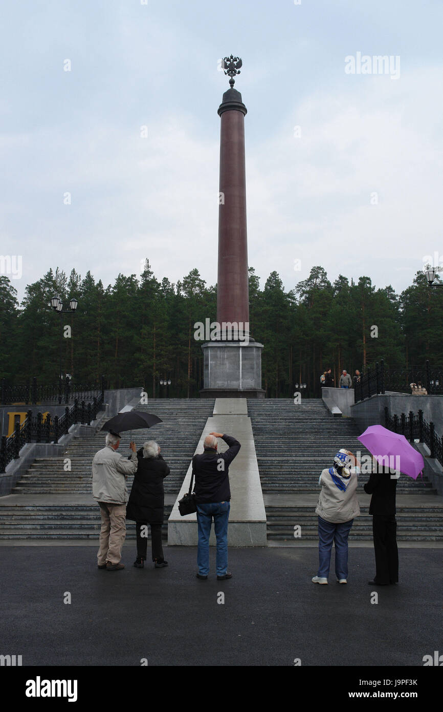 Russia,Yekaterinburg,the west,The margin between Europe and Asia,pillar ...