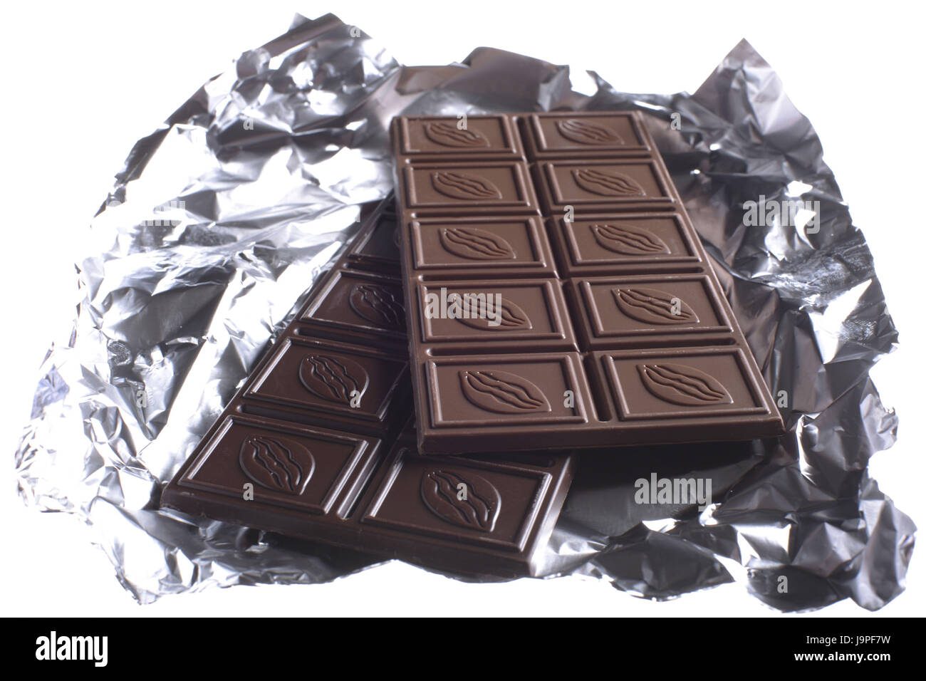 Chocolate notice boards,silver paper,openly Stock Photo - Alamy