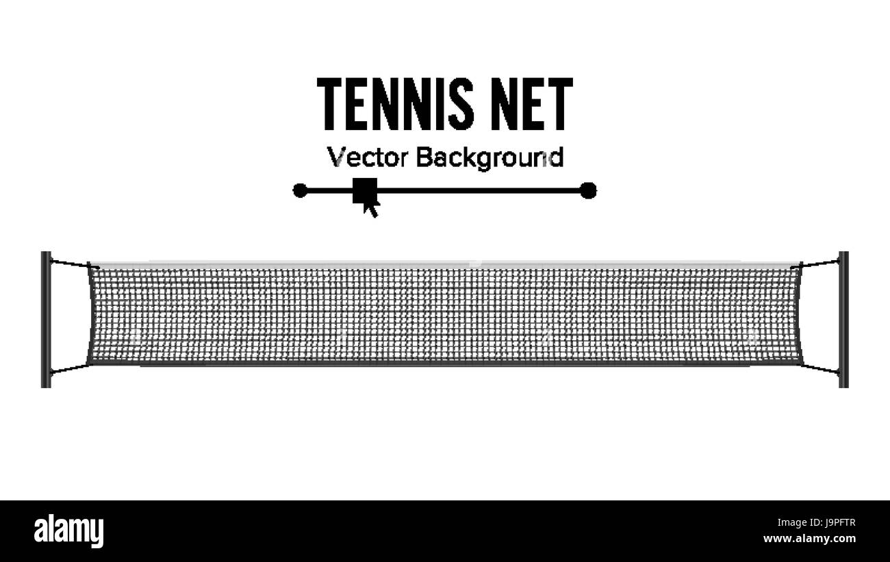 Tennis Net. Realistic Net Used In The Sport Game Of Tennis Stock Vector ...