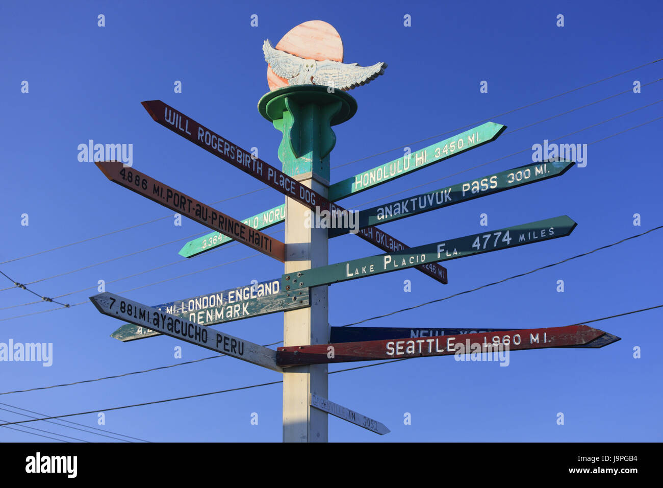 North America,the USA,Alaska,Nordalaska,Barrow,signs Stock Photo - Alamy
