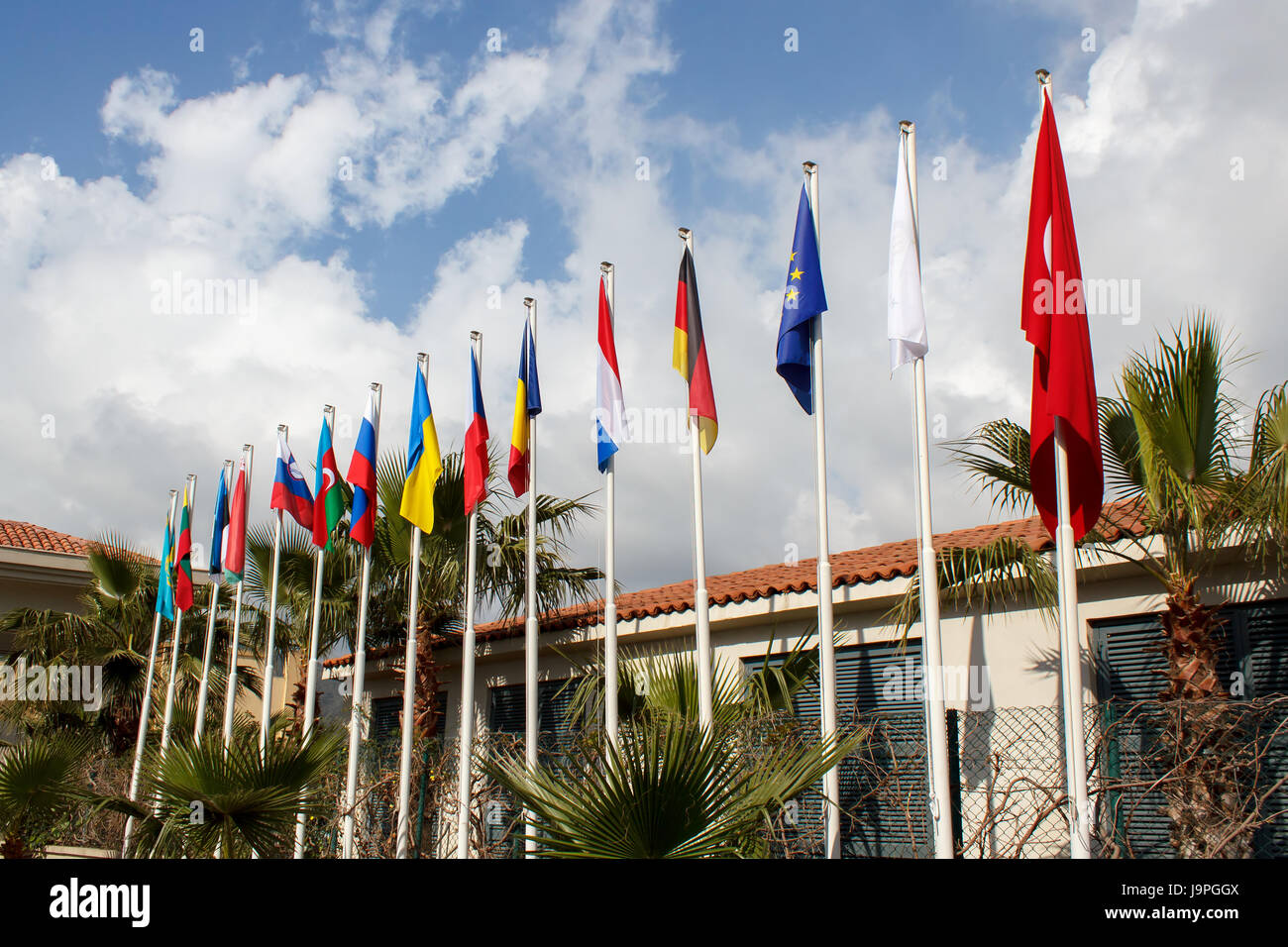 Hotel flags hi-res stock photography and images - Alamy