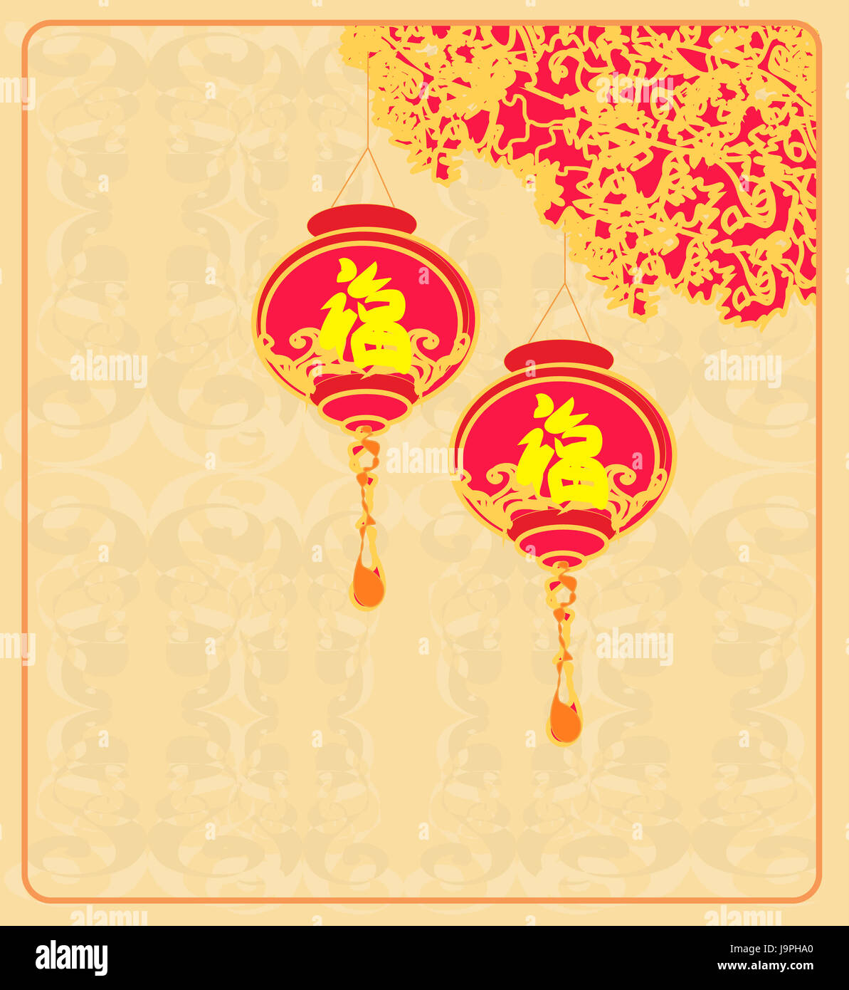 party, celebration, lantern, card, asian, backdrop, background ...