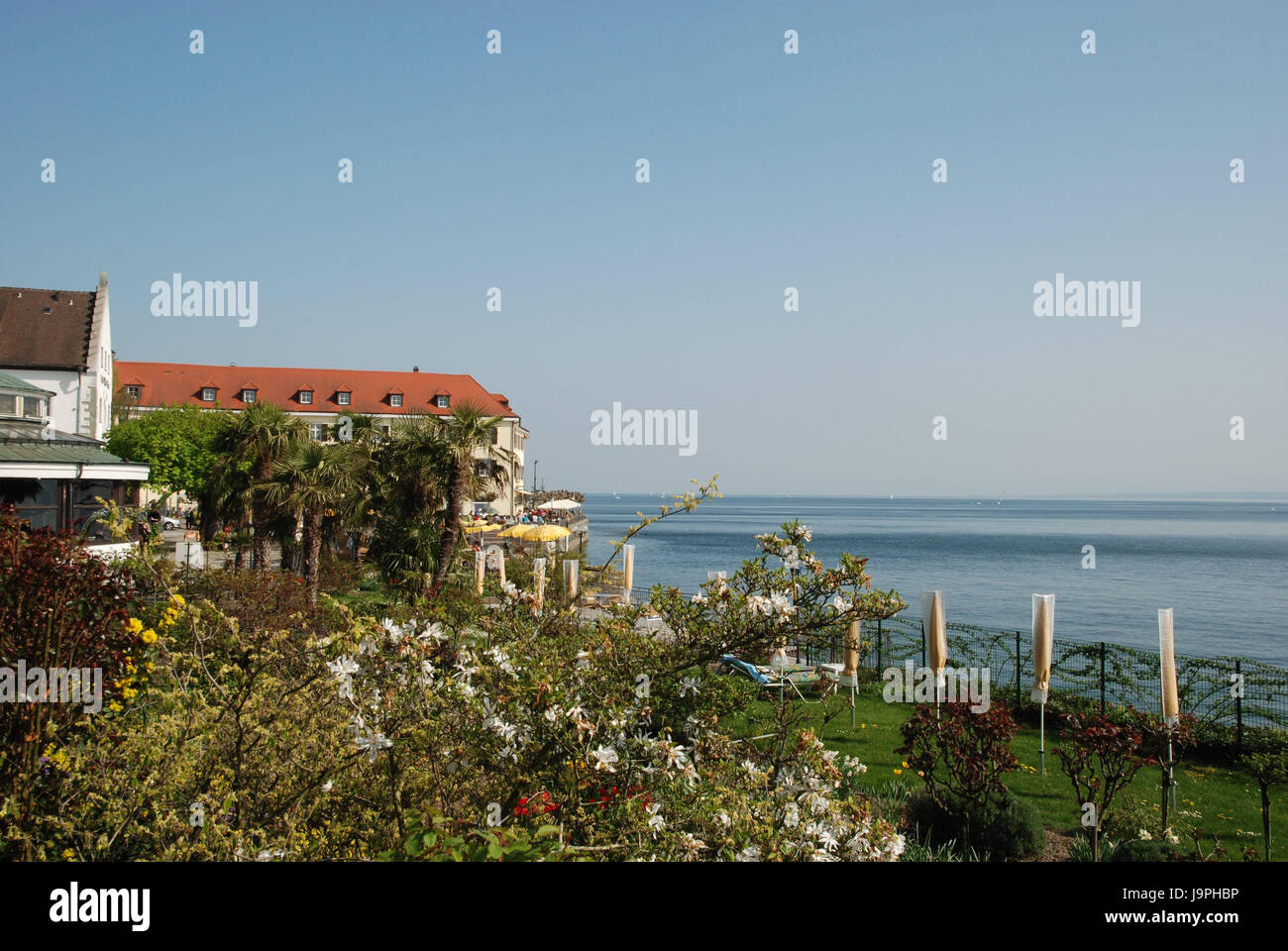 Germany,Baden-Wurttemberg,sea castle,Lake of Constance,shore,visitor ...