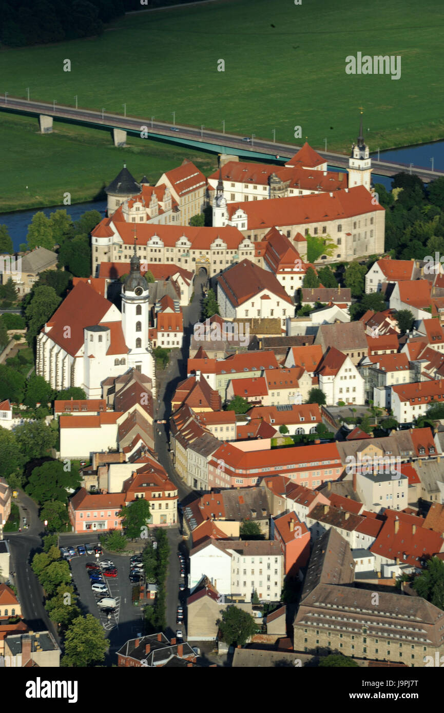 aerial view of torgau Stock Photo - Alamy