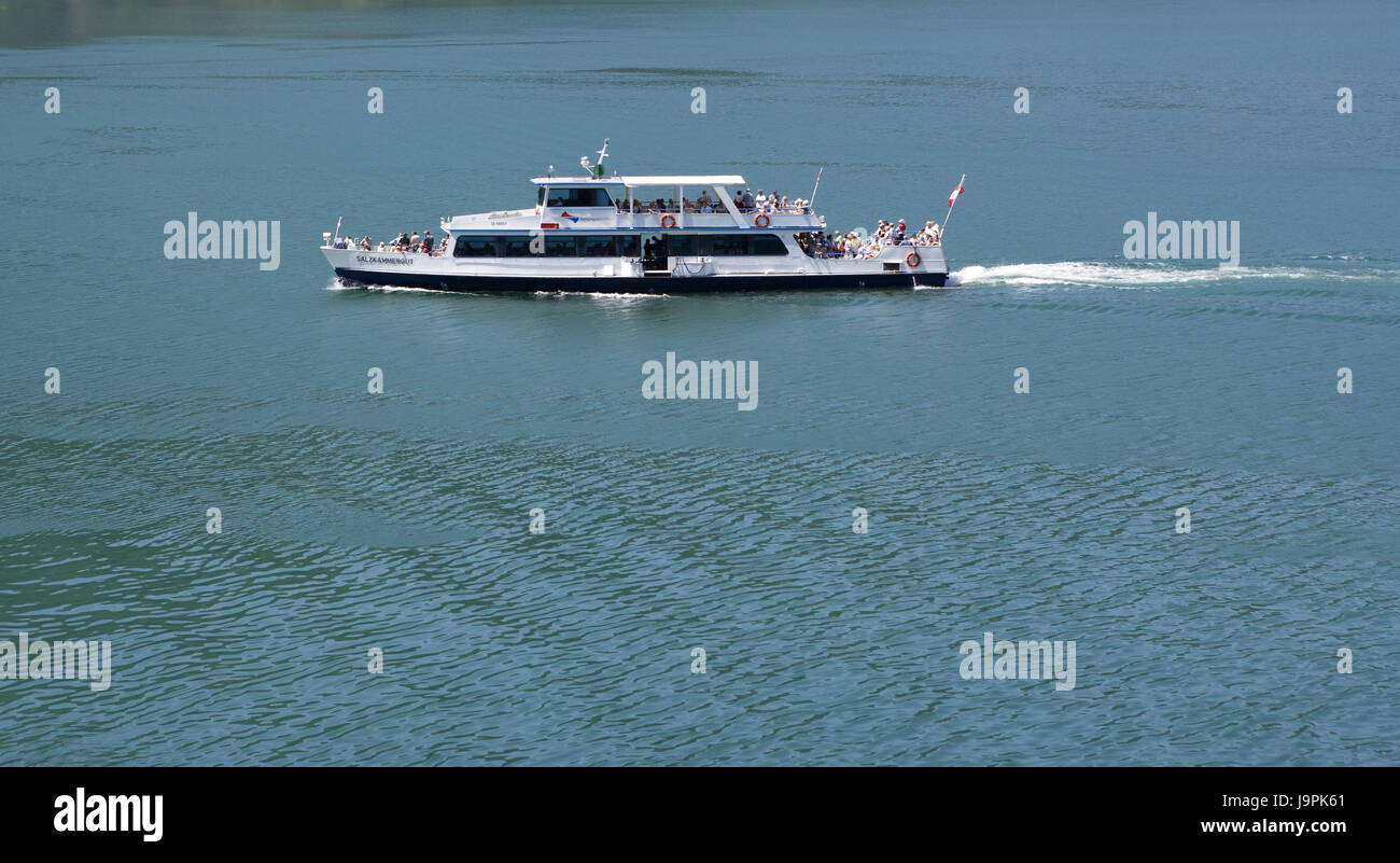 Austria,salt chamber property,Wolfgang's lake,excursion boat Stock ...