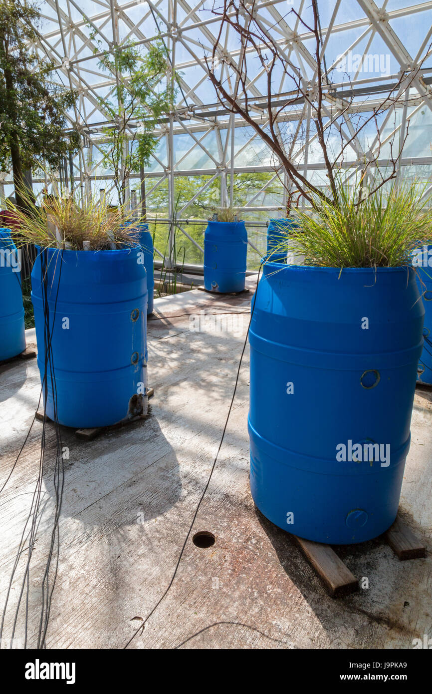Oracle, Arizona - A plant growth experiement at Biosphere 2. People ...