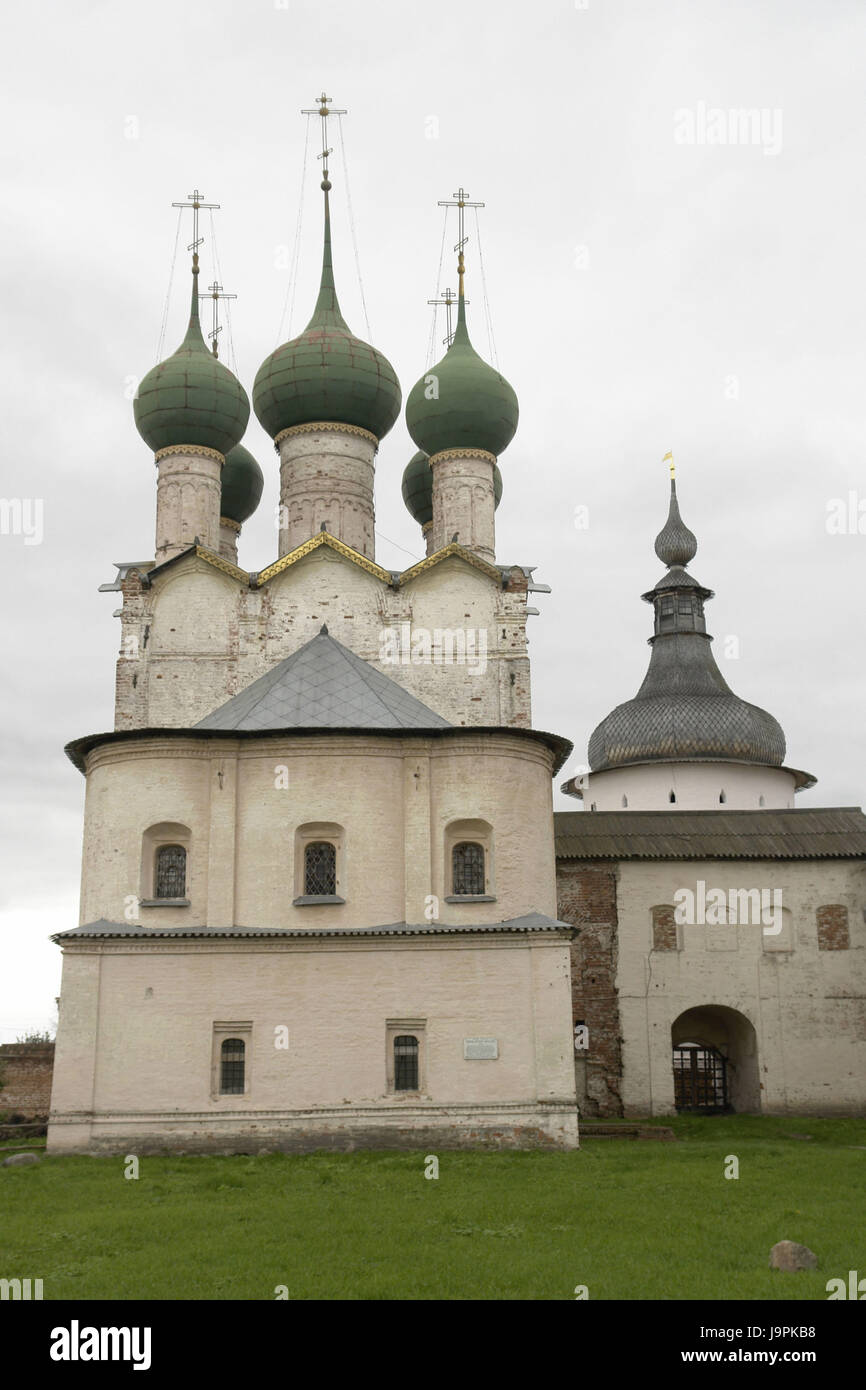 Russia,Rostow Welikij,resurrection church,military tower Stock Photo ...