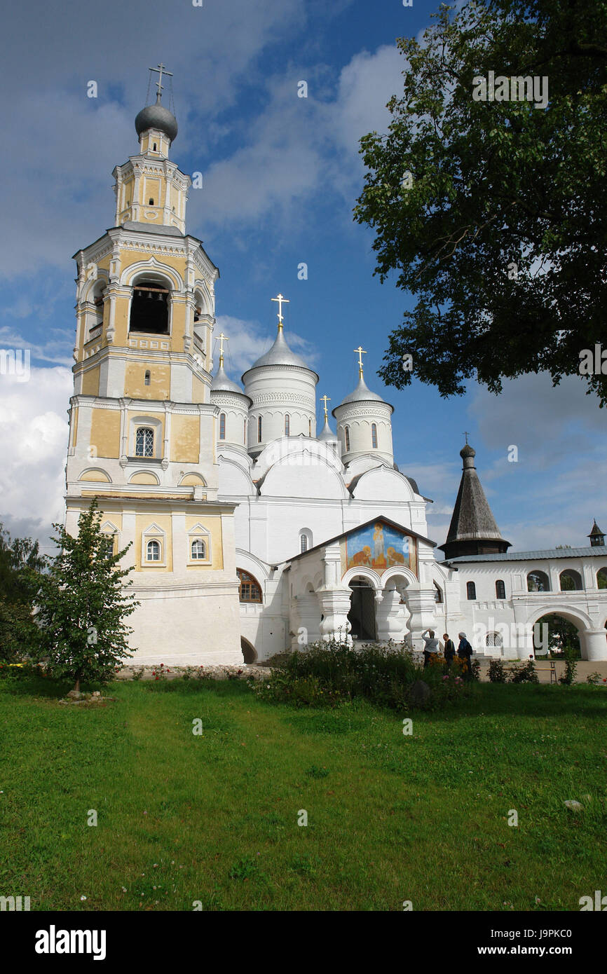 Russia,Wologda,Stasso Prilutski,cloister,church,bell tower Stock Photo ...