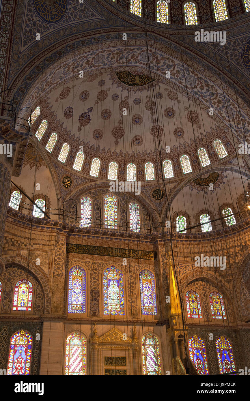 Turkey,Istanbul,blue mosque,interior view Stock Photo - Alamy