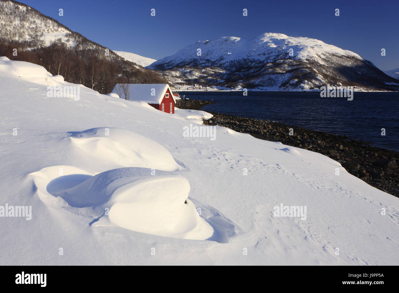 Norway,Finnmark,long fjord,coastal scenery Stock Photo - Alamy