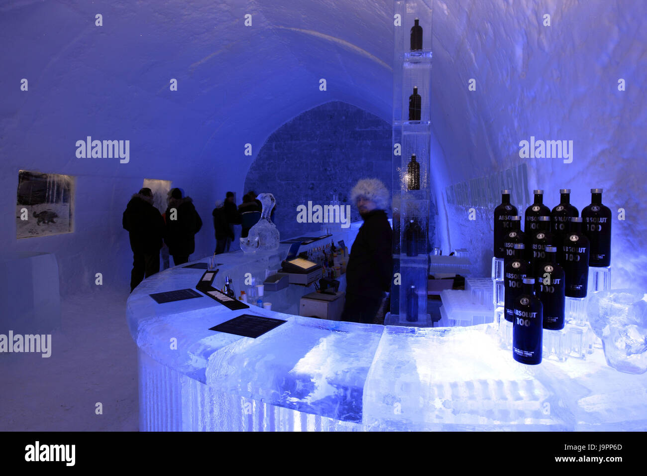 Sweden,Jukkasjärvi,ice cream hotel,bar Stock Photo - Alamy