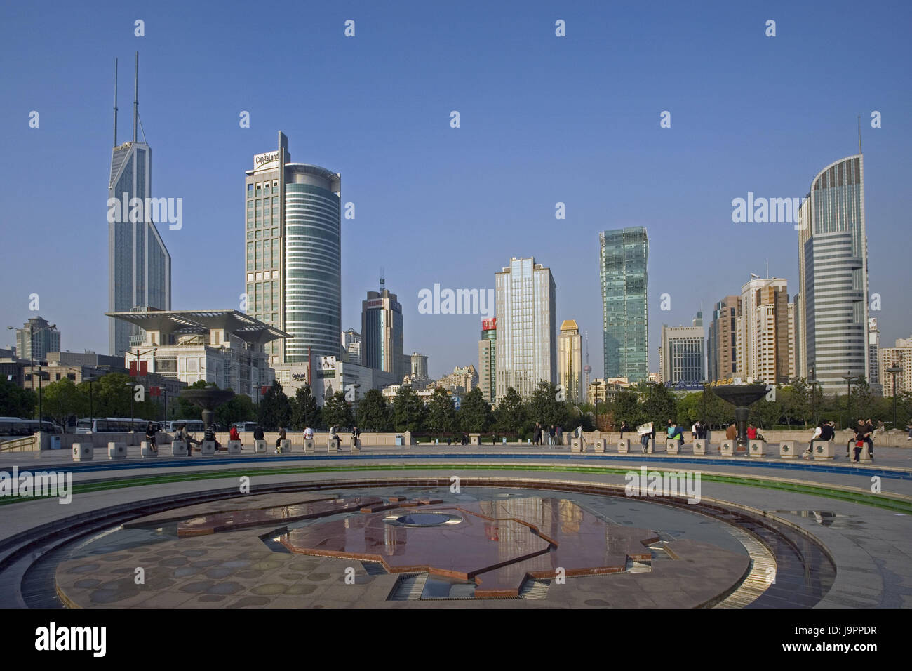 China,Shanghai,town view,People's Square,well,Asia,Eastern Asia,town ...