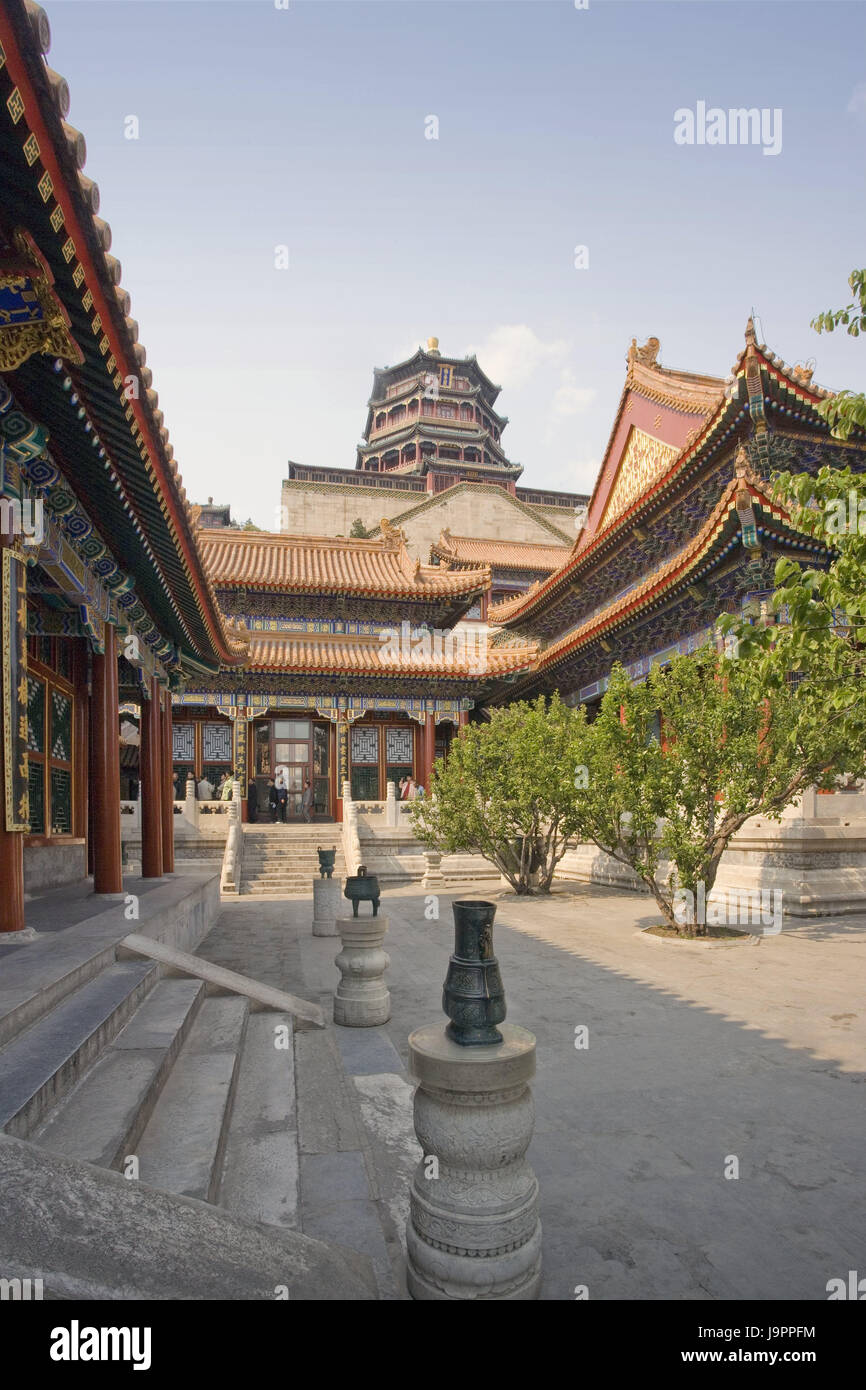 China,Peking,summer palace,building,pagoda,detail,Asia,Eastern Asia ...