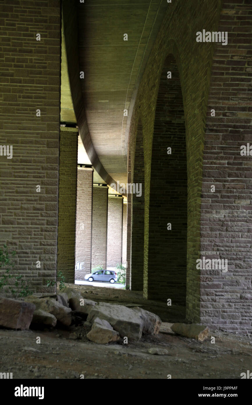 bridge, arc, motorway, highway, arcs, bridge, arc, idea, perspective ...