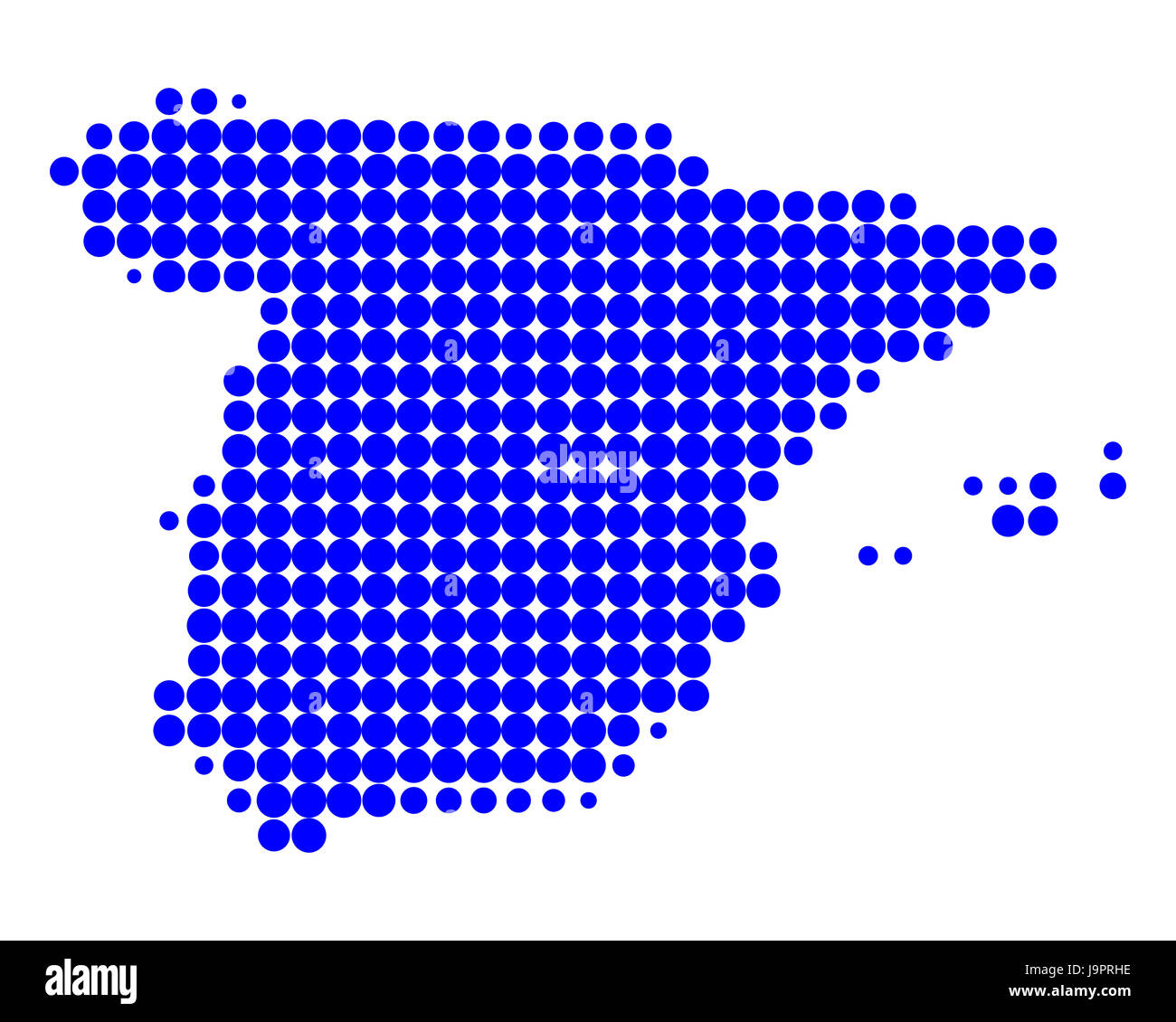 Map of spain Cut Out Stock Images & Pictures - Alamy