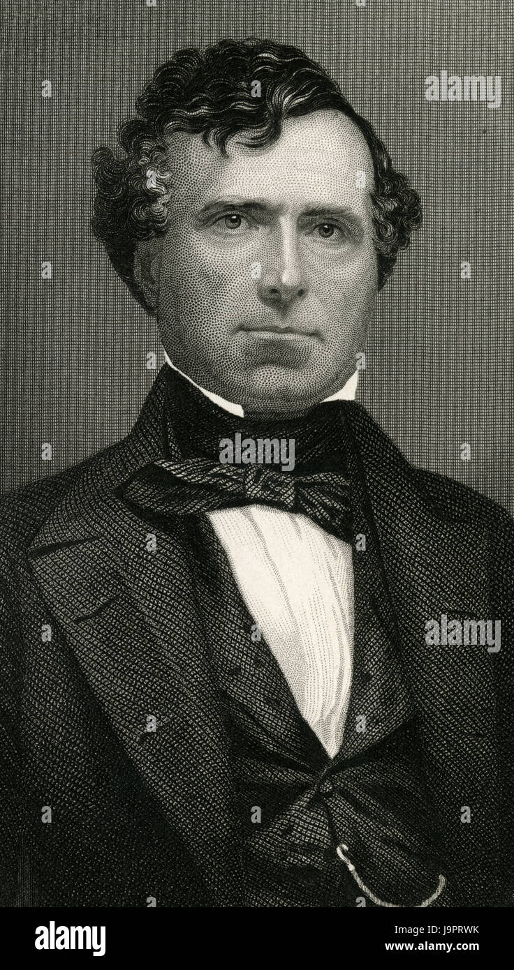 Antique c1860 engraving, Franklin Pierce. Franklin Pierce (1804-1869 ...