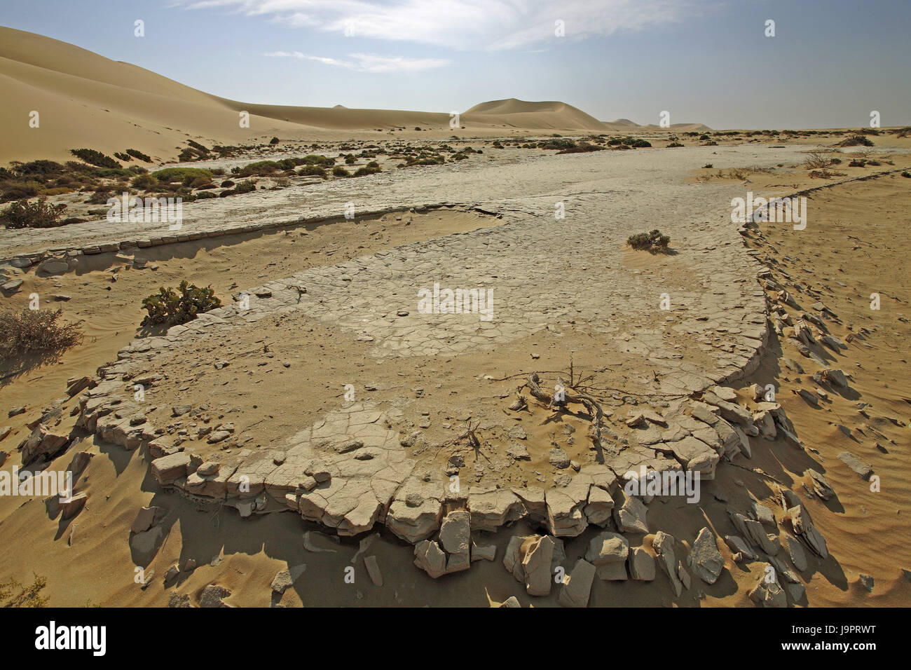 Namibia,Namibwüste,dune train,wild scenery,Africa,fissures,deposits ...