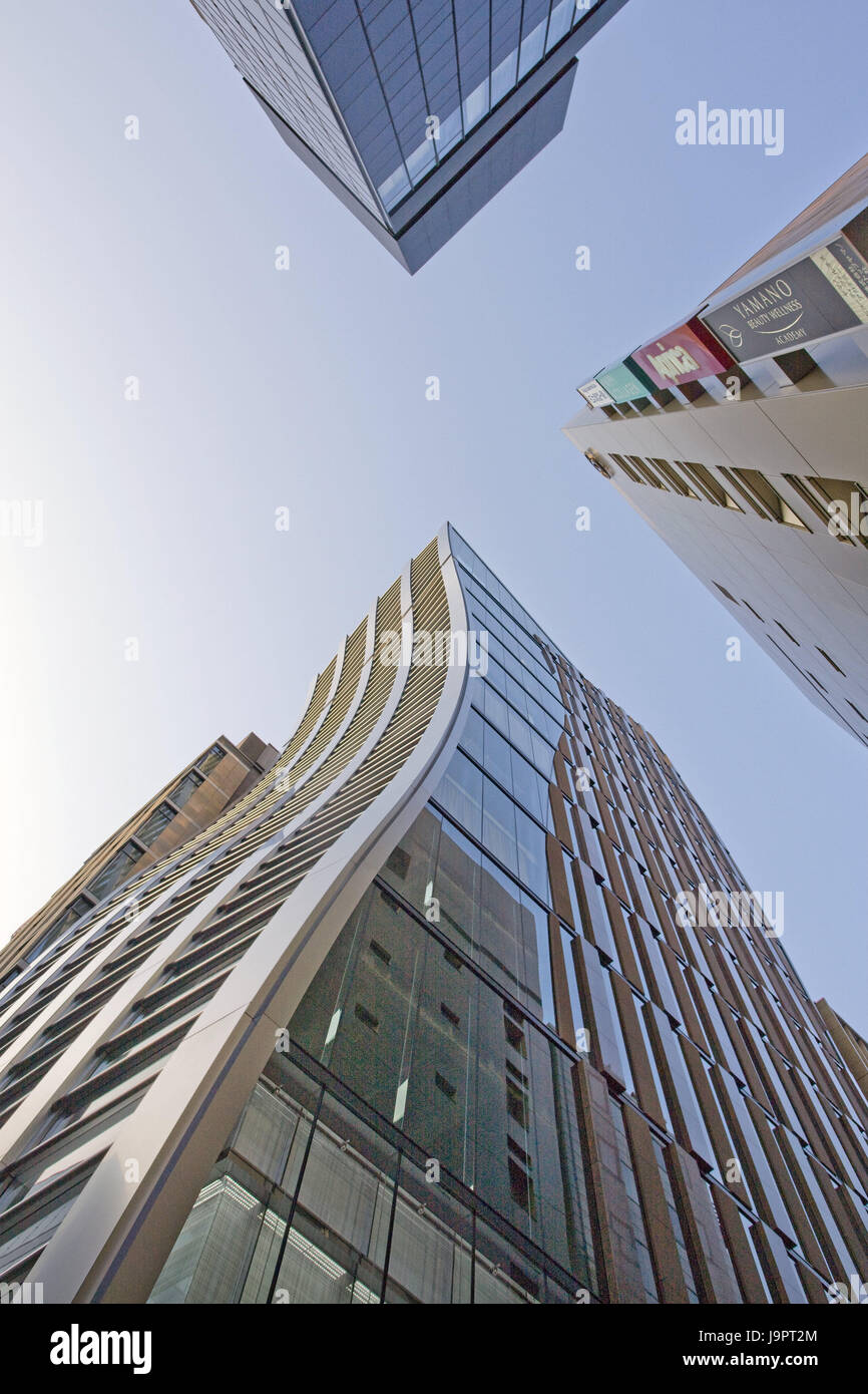 Japan,Tokyo,Ginza District,high rises,perspective,detail,Asia,Eastern ...