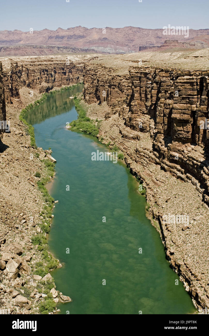 The USA,Arizona,Navajo Bridge,view,Colorado River Stock Photo - Alamy