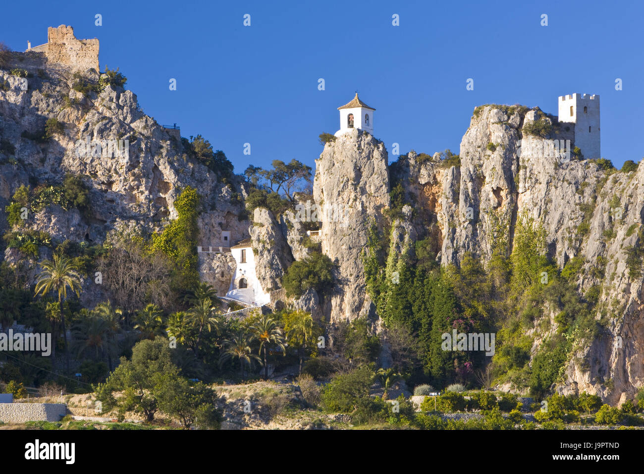 Bell tower castle guadalest alicante hi-res stock photography and ...